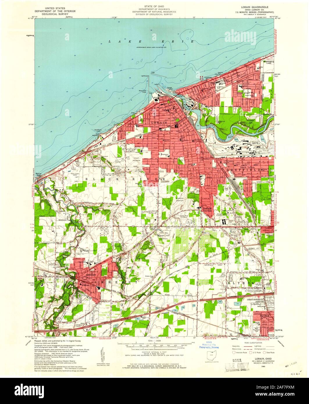 Lorain map hi-res stock photography and images - Alamy