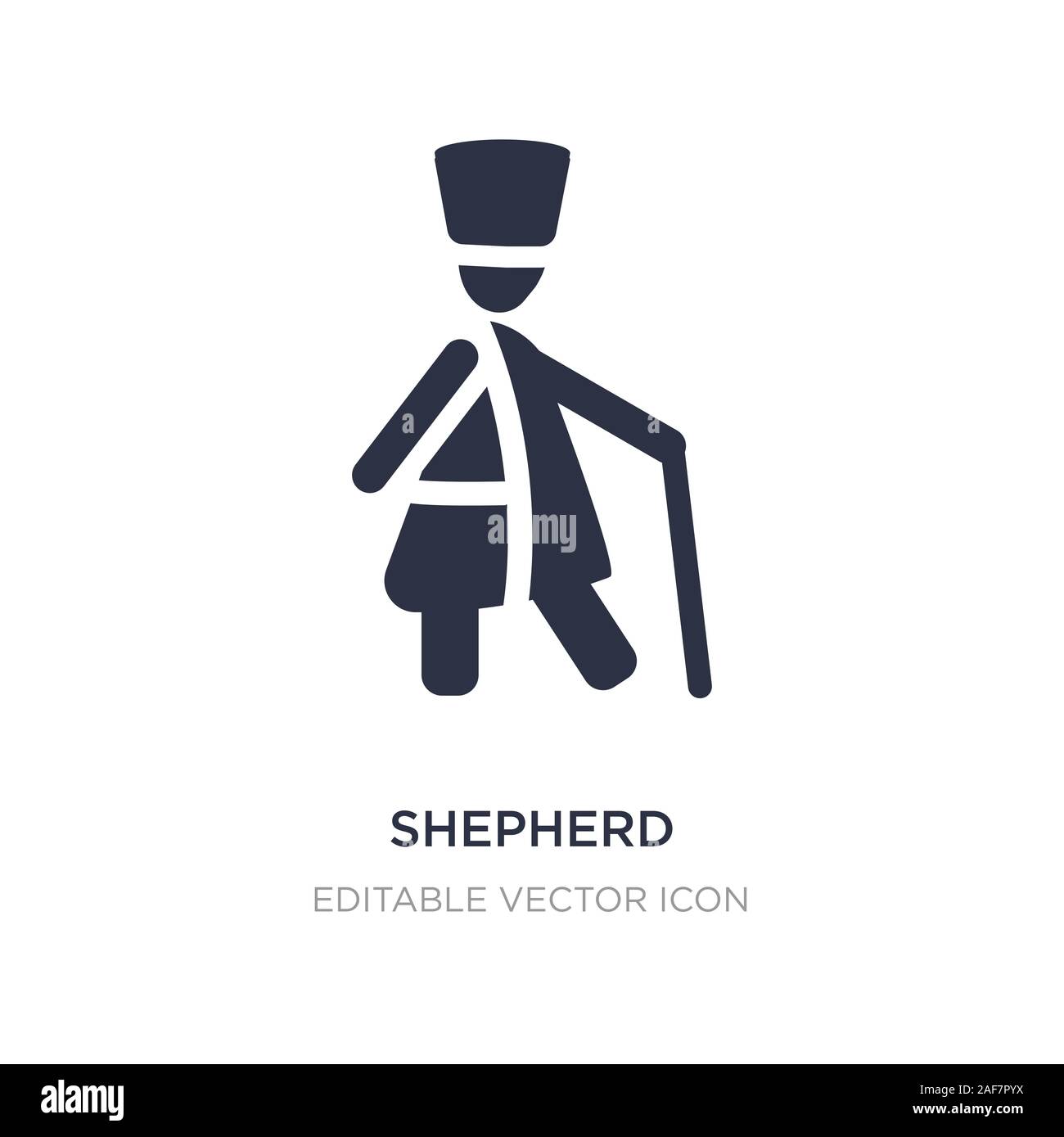shepherd icon on white background. Simple element illustration from ...
