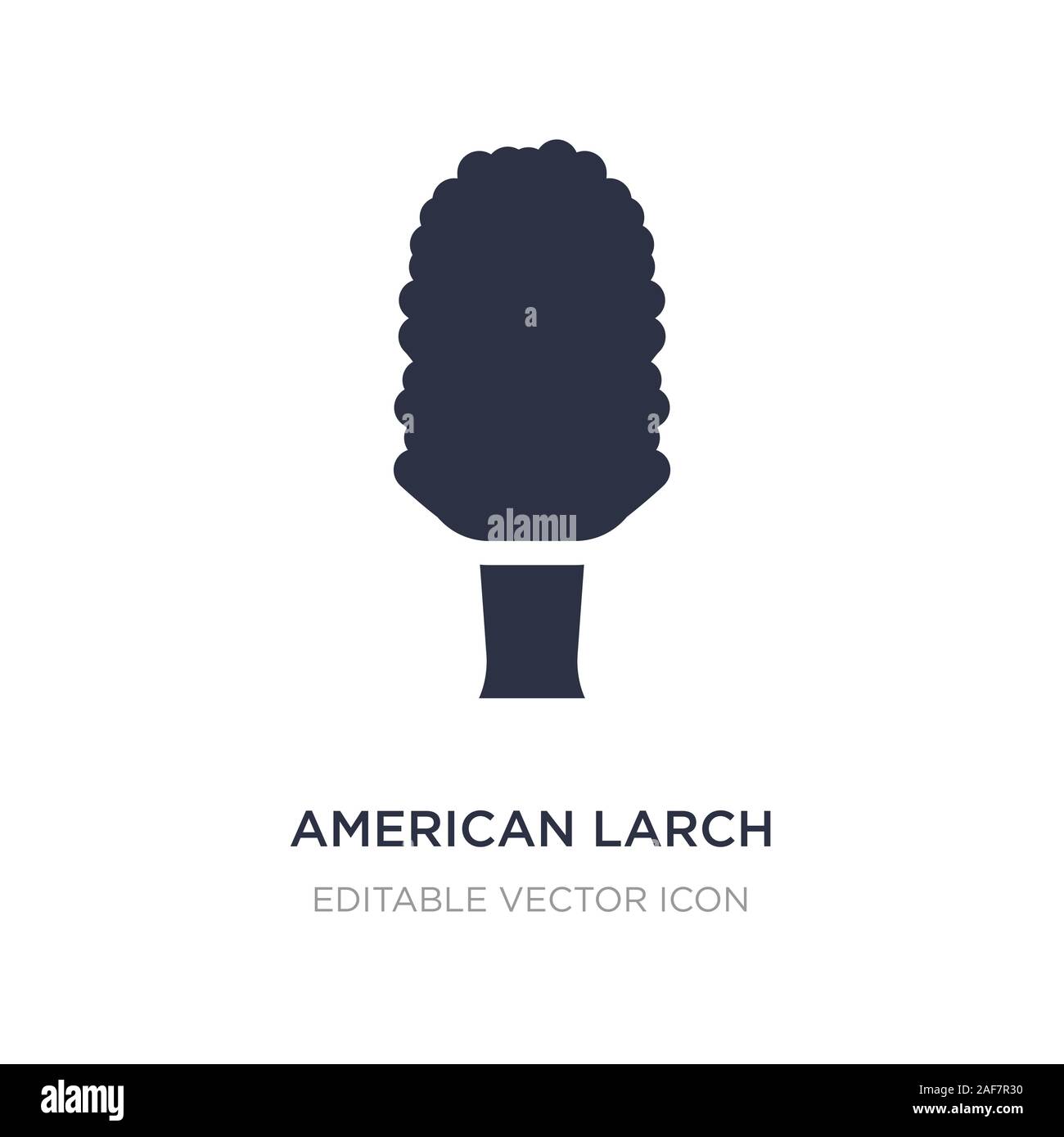 american larch tree icon on white background. Simple element ...