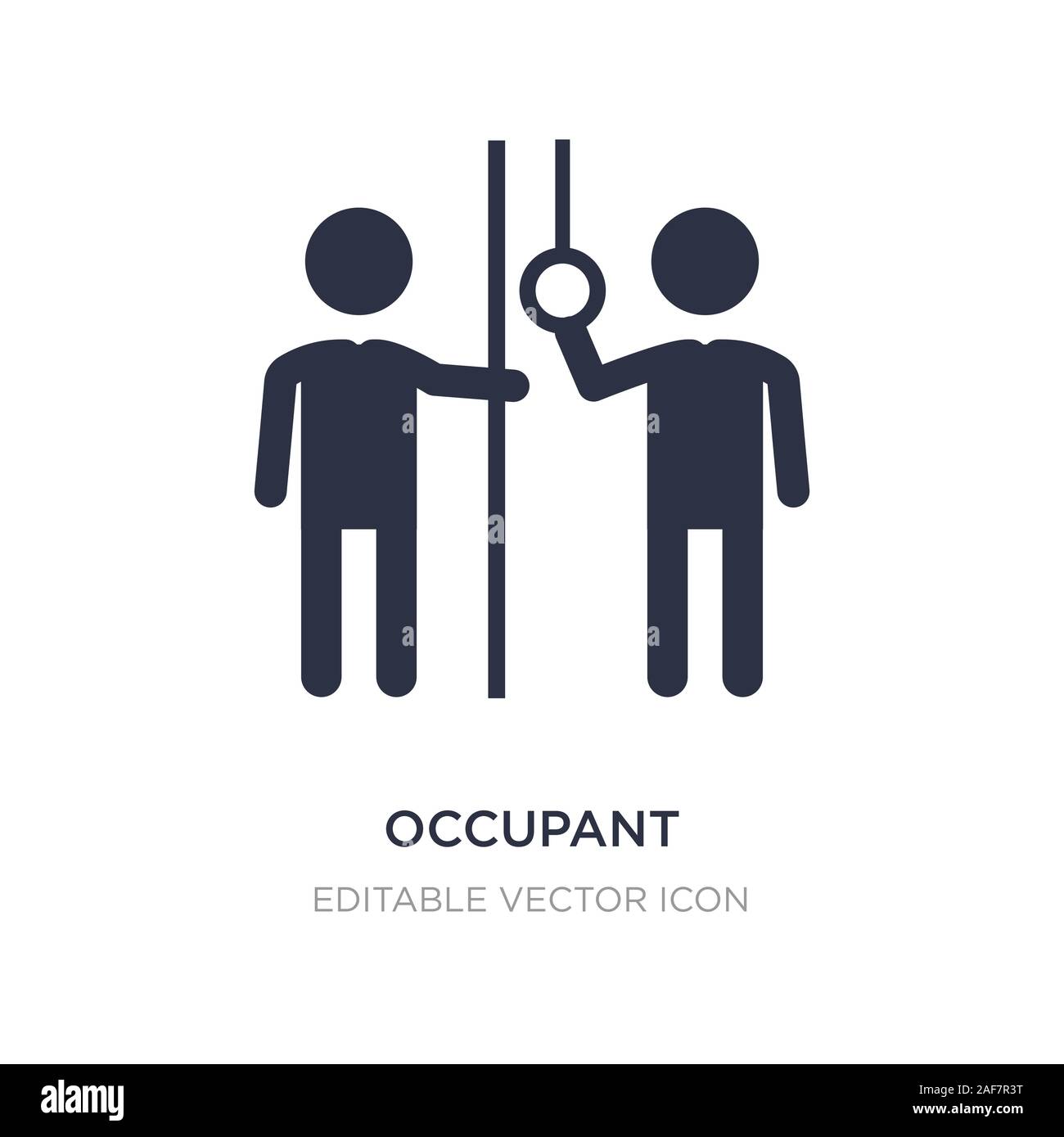 occupant icon on white background. Simple element illustration from ...