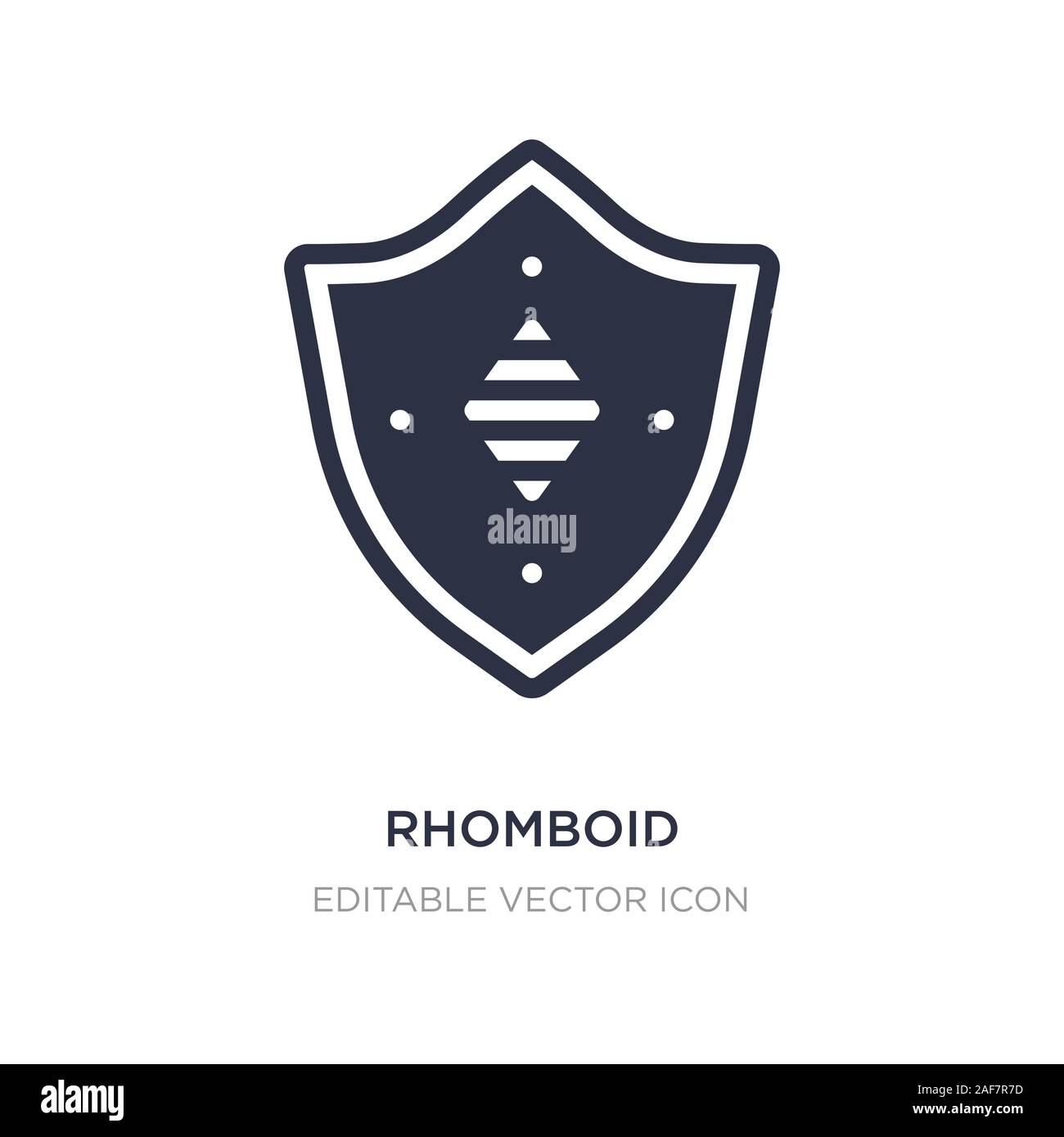 rhomboid icon on white background. Simple element illustration from ...
