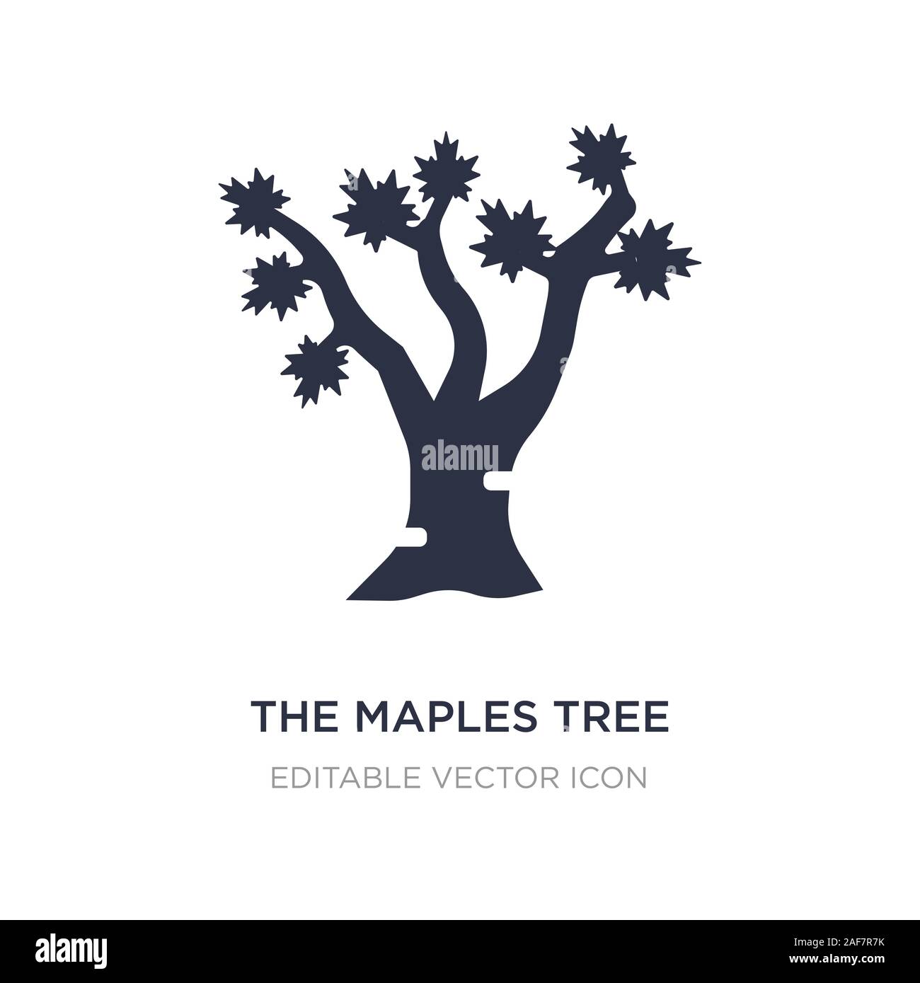 the maples tree icon on white background. Simple element illustration ...
