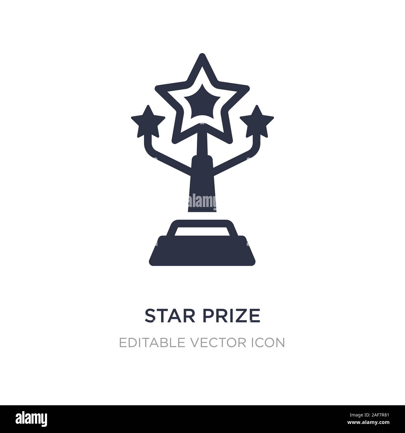 star prize icon on white background. Simple element illustration from ...