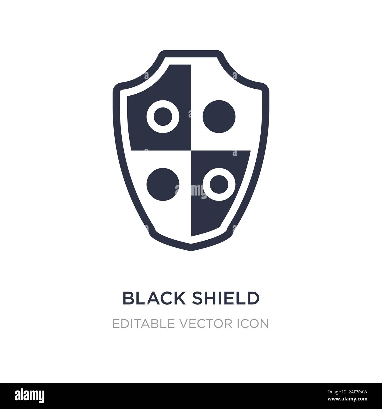 black shield icon on white background. Simple element illustration from ...