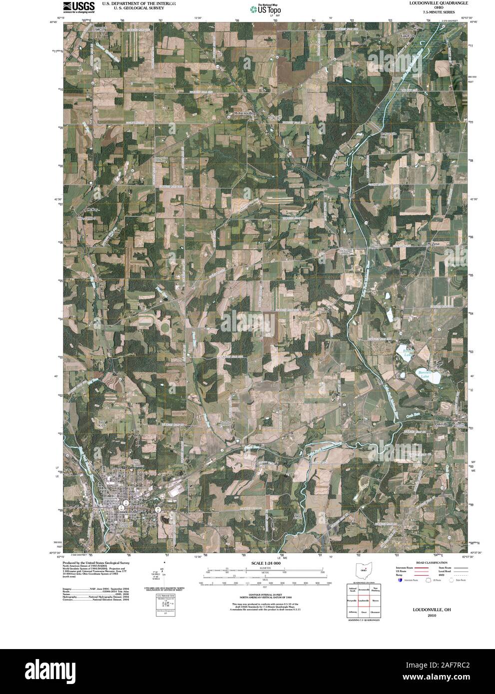 Map of loudonville ohio hi-res stock photography and images - Alamy