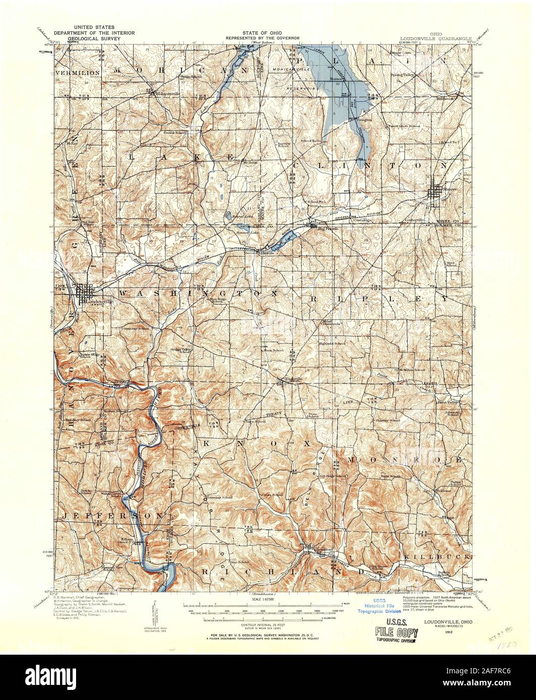 Map of loudonville hi-res stock photography and images - Alamy