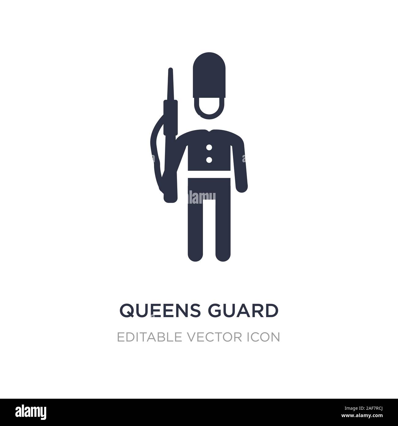 queens guard icon on white background. Simple element illustration from ...