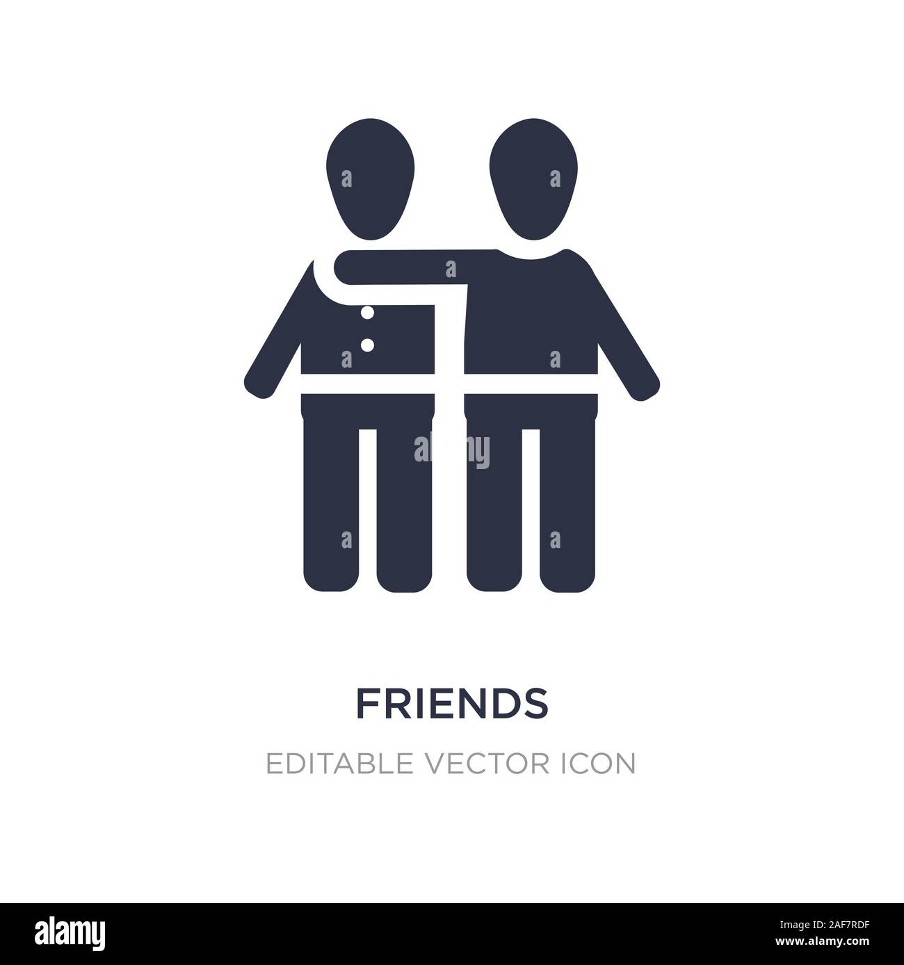 friends icon on white background. Simple element illustration from ...