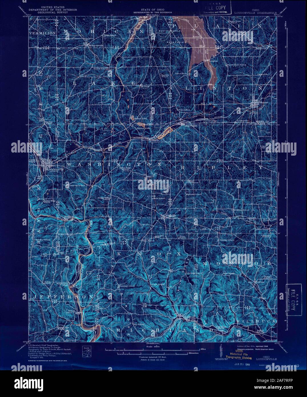 Map of loudonville hi-res stock photography and images - Alamy