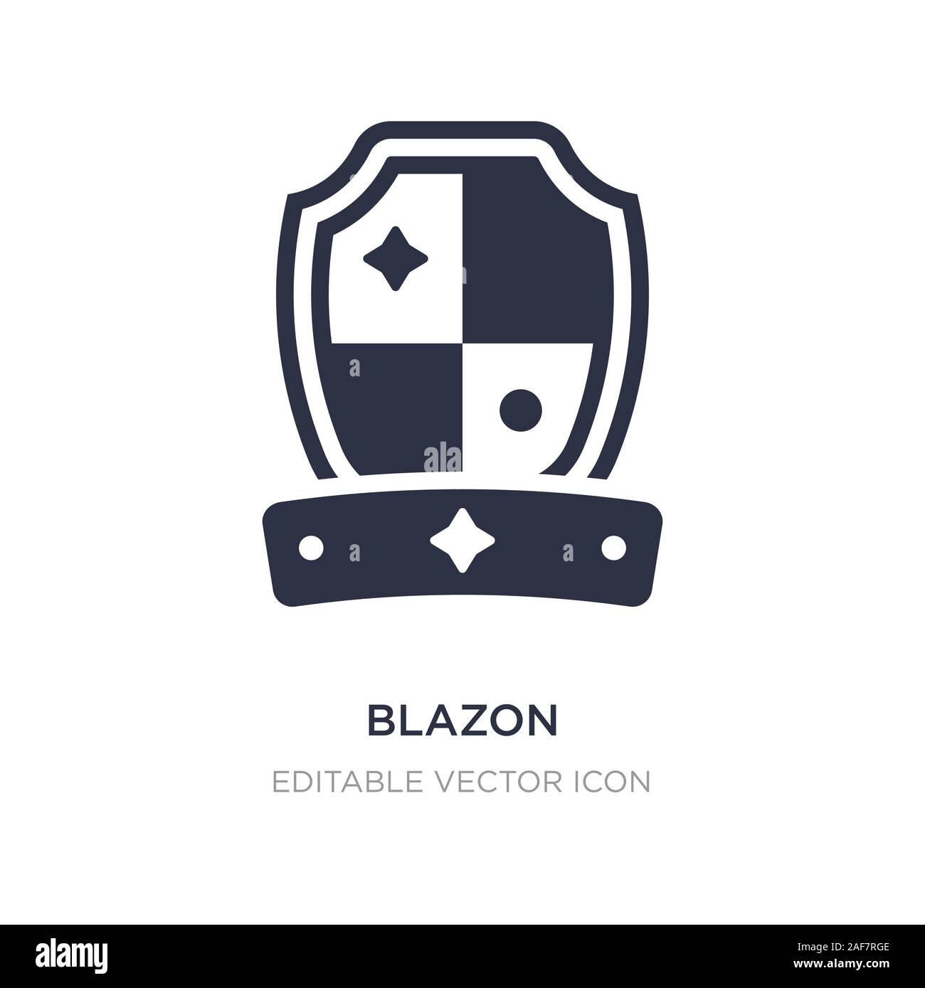 blazon icon on white background. Simple element illustration from Other ...