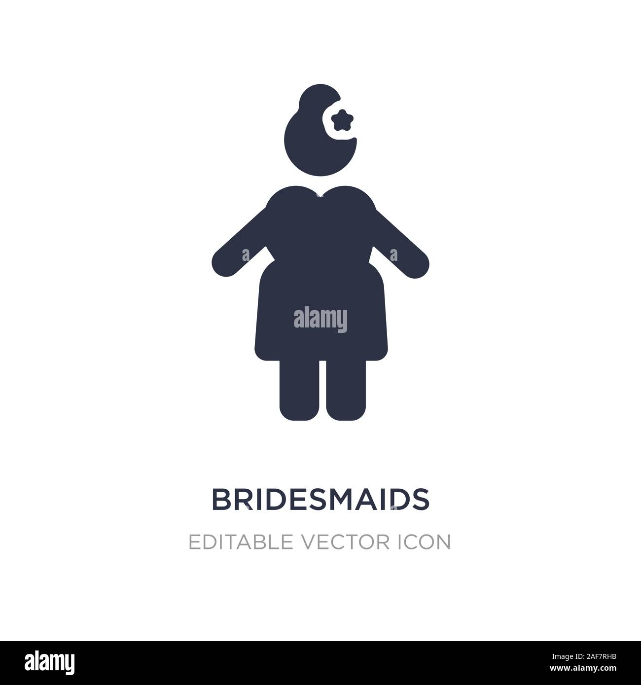 bridesmaids icon on white background. Simple element illustration from ...