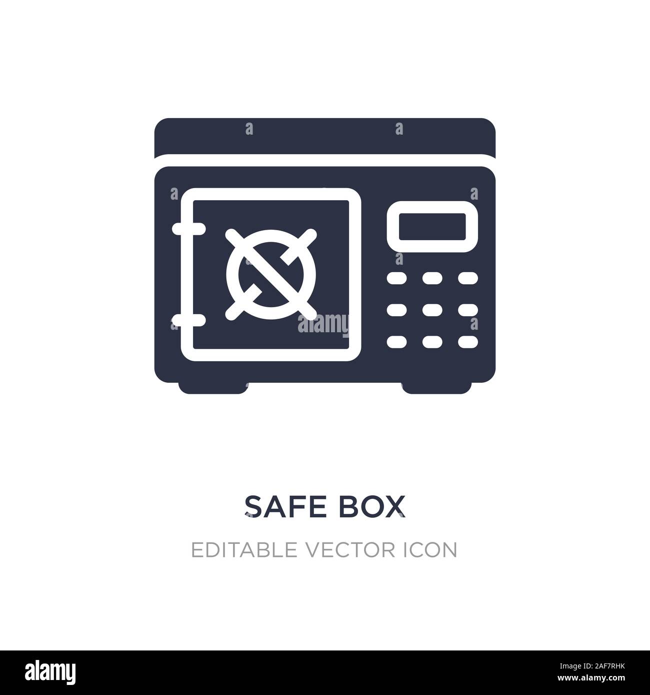 safe box icon on white background. Simple element illustration from ...