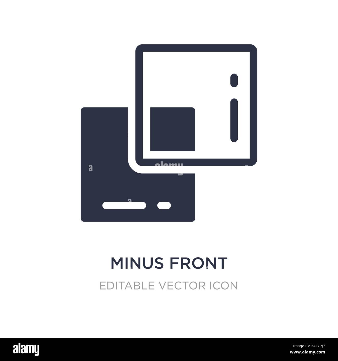 minus front icon on white background. Simple element illustration from ...
