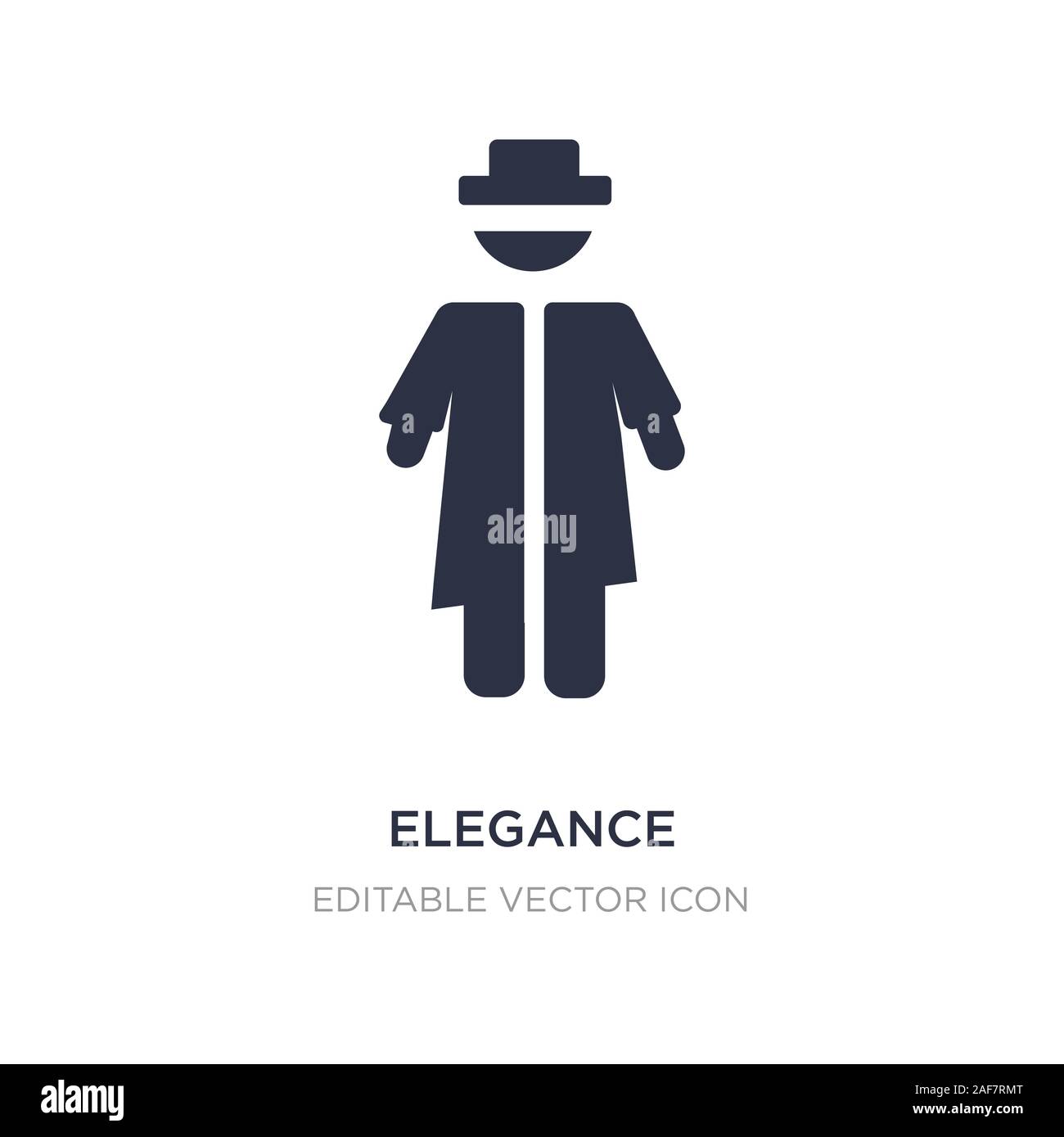 elegance icon on white background. Simple element illustration from ...