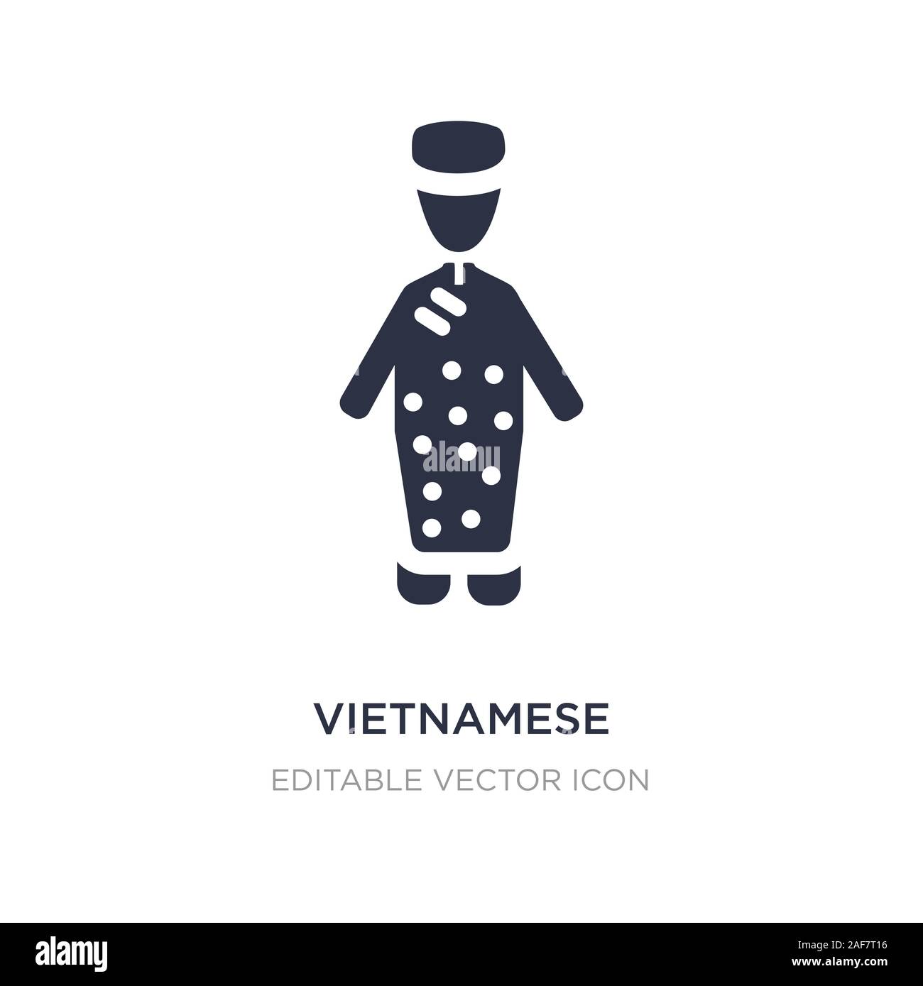 vietnamese icon on white background. Simple element illustration from ...