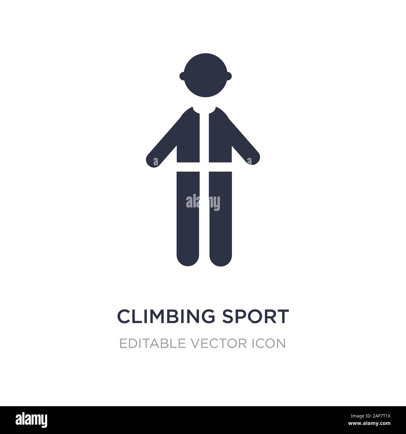 climbing sport icon on white background. Simple element illustration ...