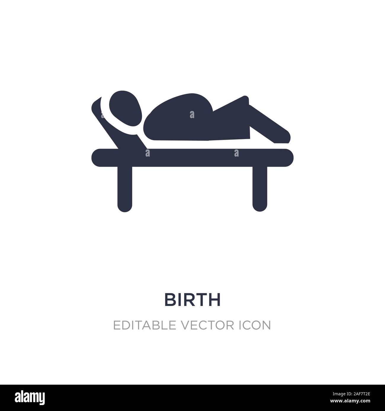 birth icon on white background. Simple element illustration from People ...