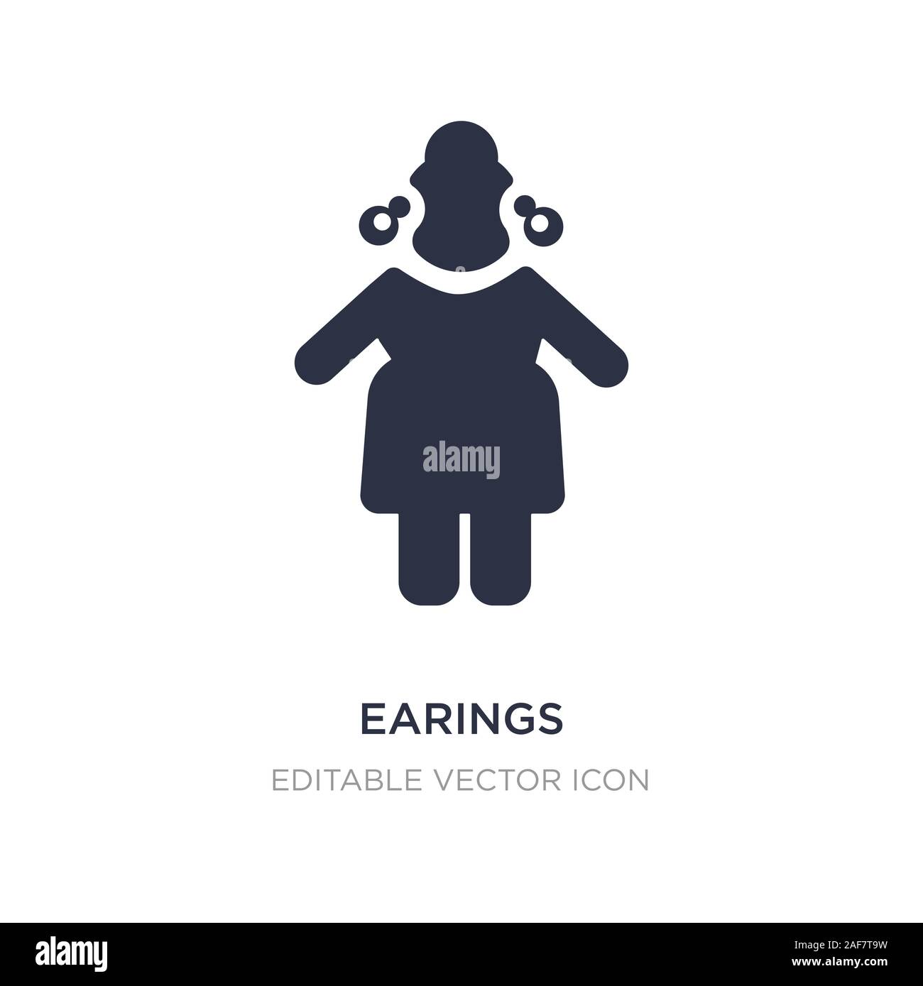 earings icon on white background. Simple element illustration from ...