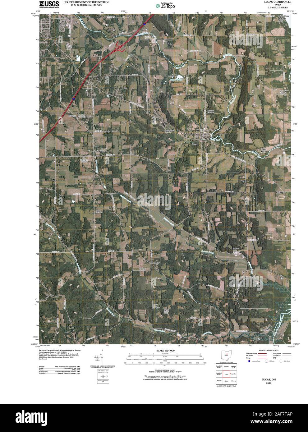 Lucas ohio map hi-res stock photography and images - Alamy