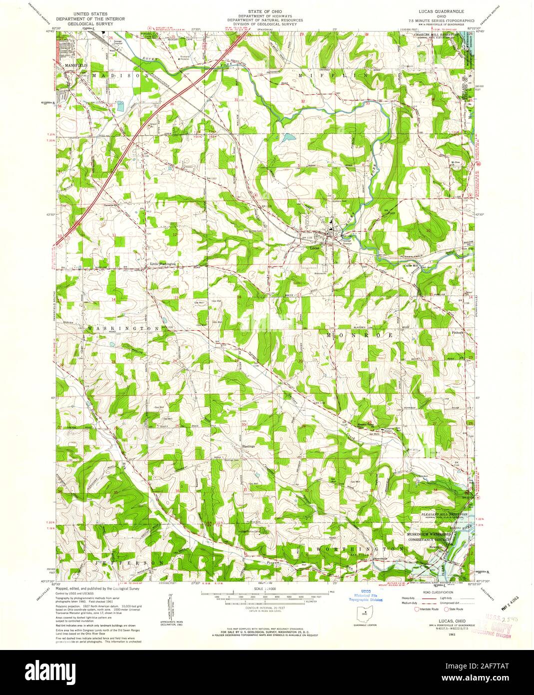 Lucas ohio map hi-res stock photography and images - Alamy