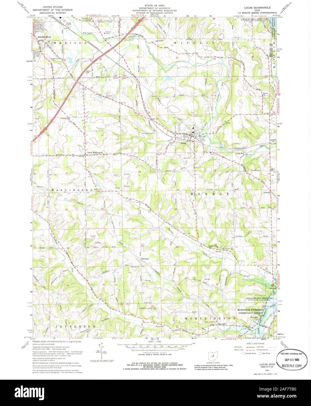 Lucas ohio map hi-res stock photography and images - Alamy