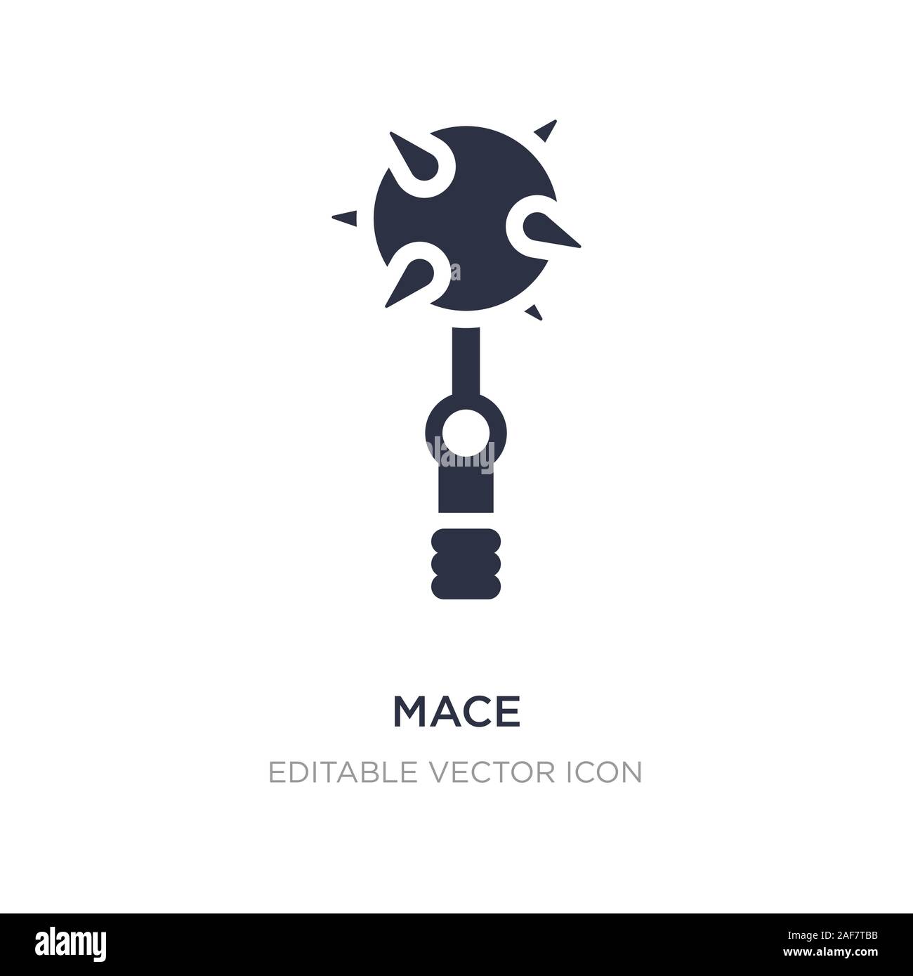 Crossed sword and mace Stock Vector Images - Alamy