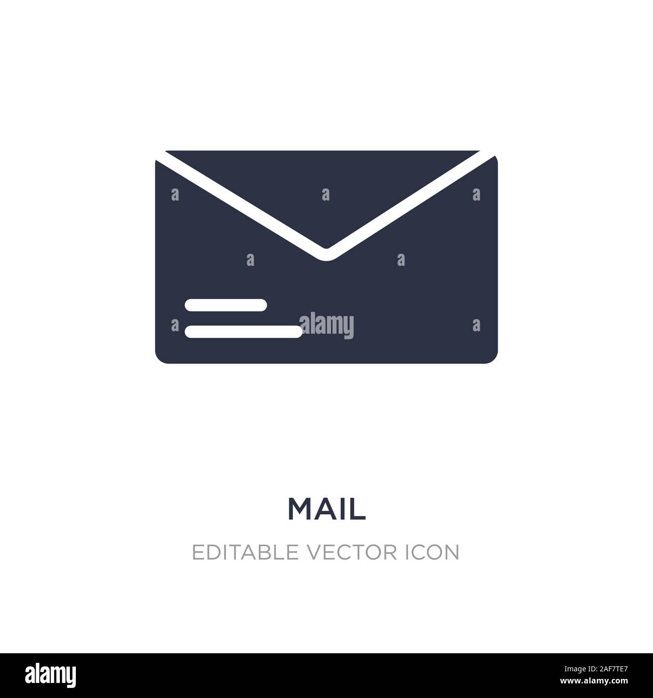 mail icon on white background. Simple element illustration from Signs ...