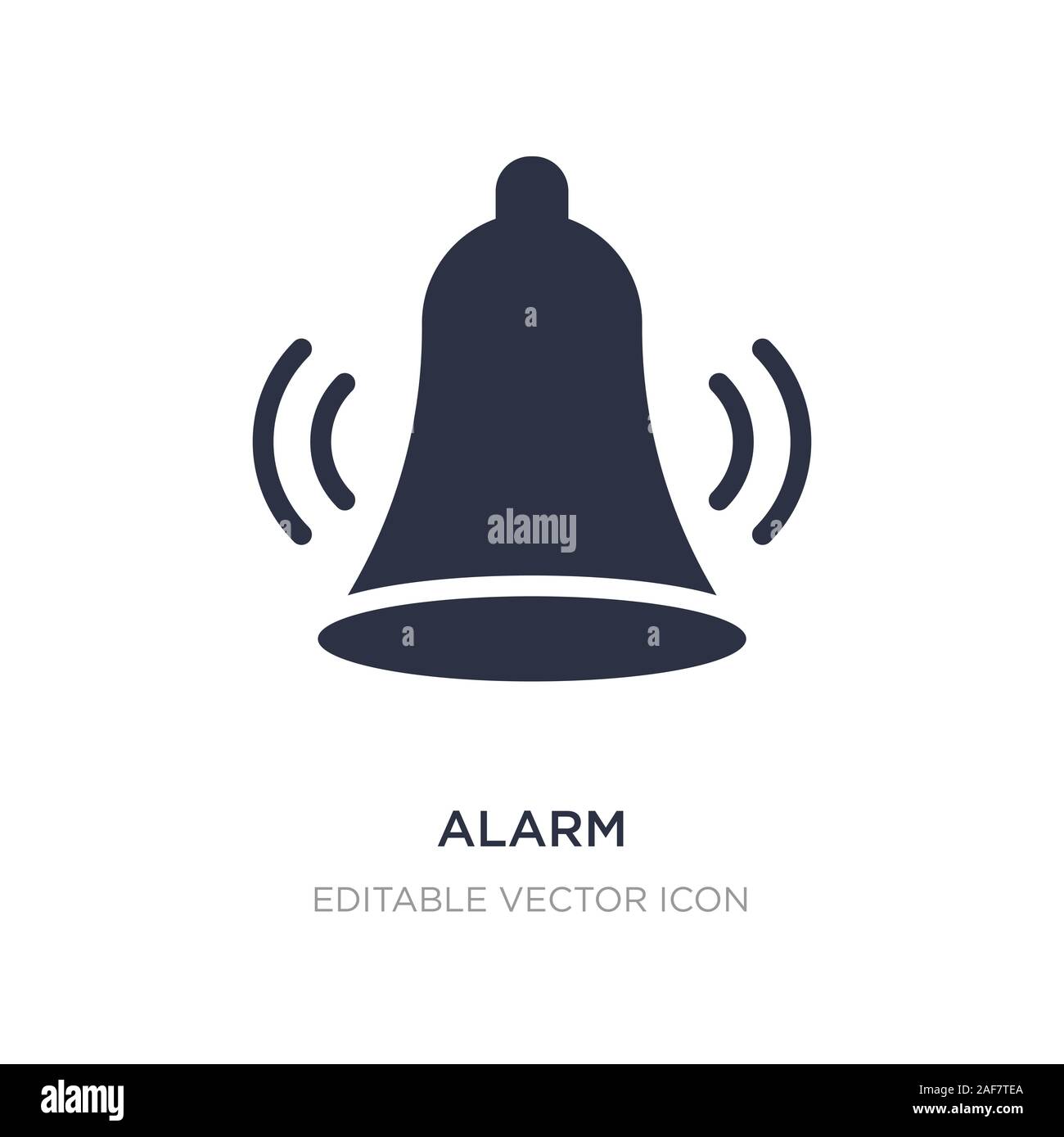 alarm icon on white background. Simple element illustration from Signs ...