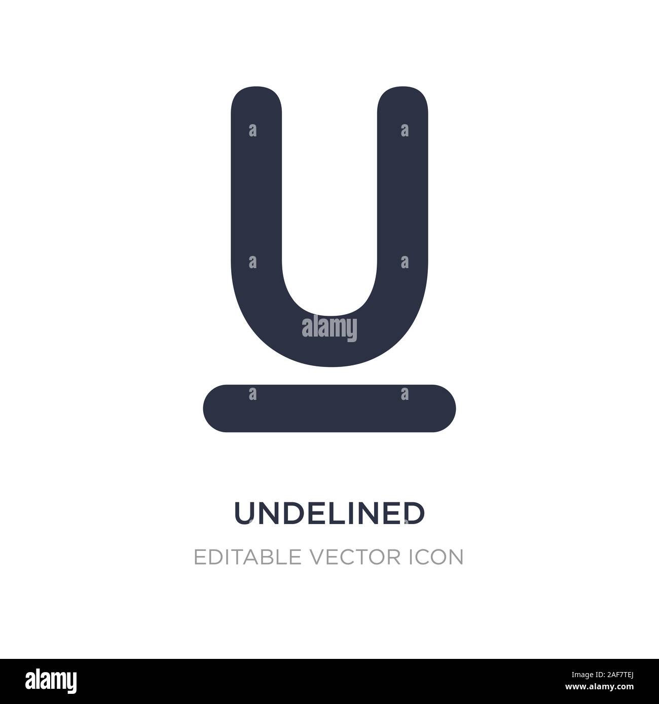 undelined icon on white background. Simple element illustration from ...