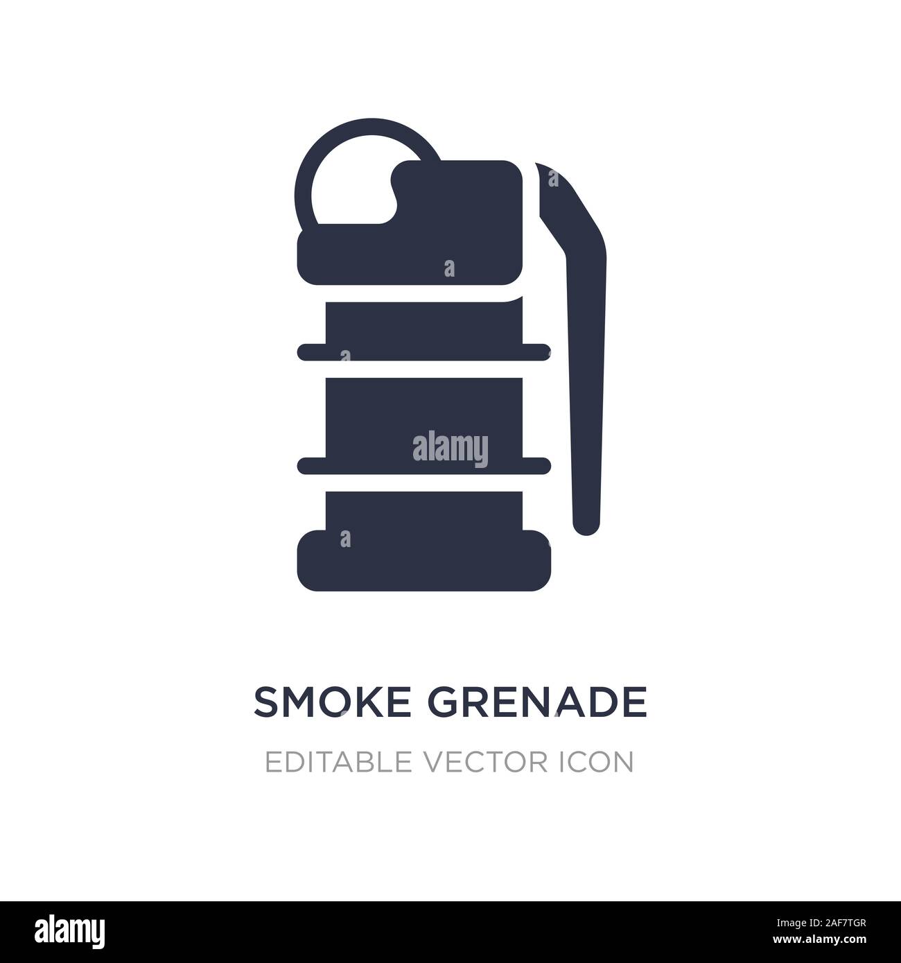 smoke grenade icon on white background. Simple element illustration ...