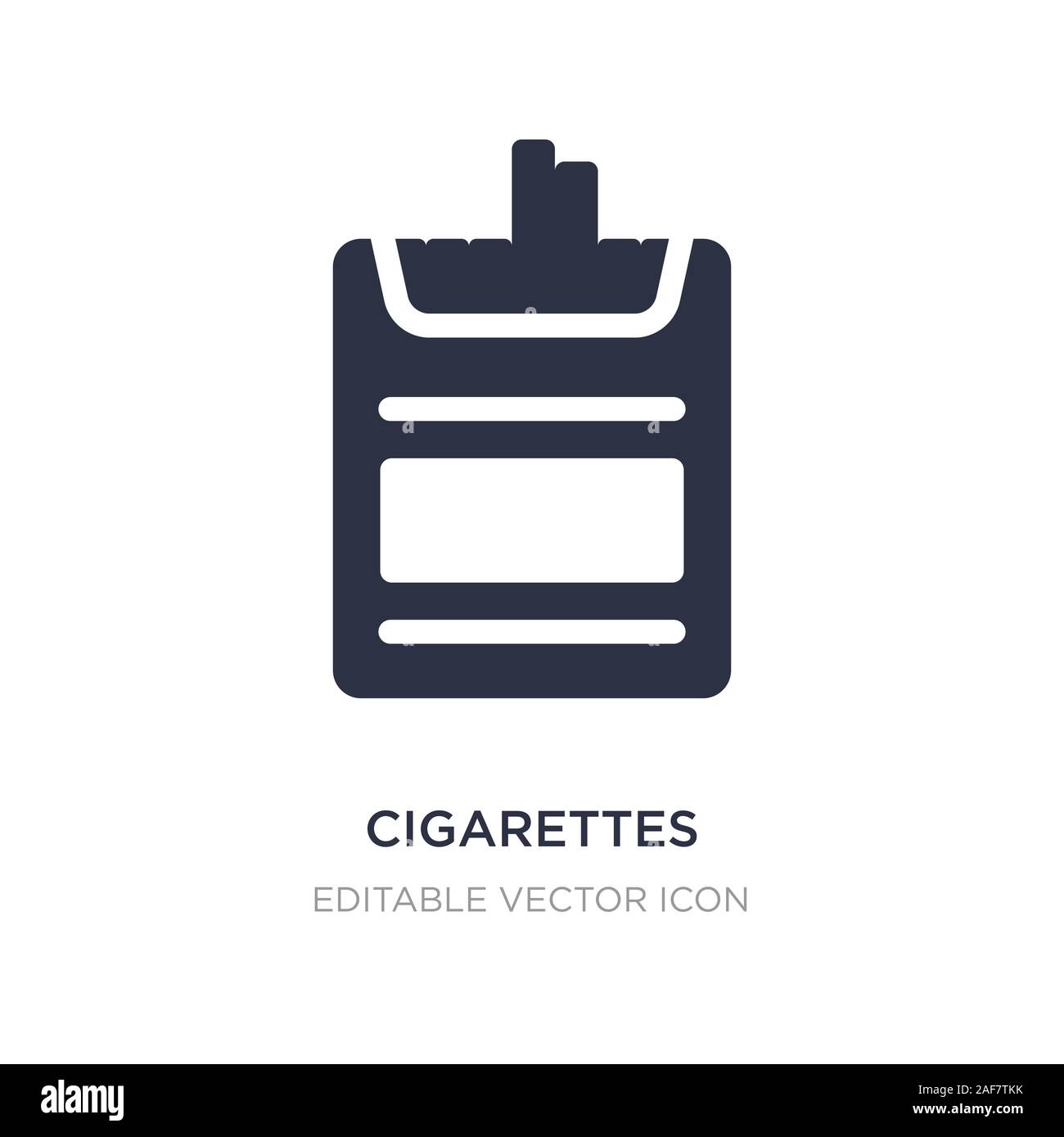 cigarettes icon on white background. Simple element illustration from ...
