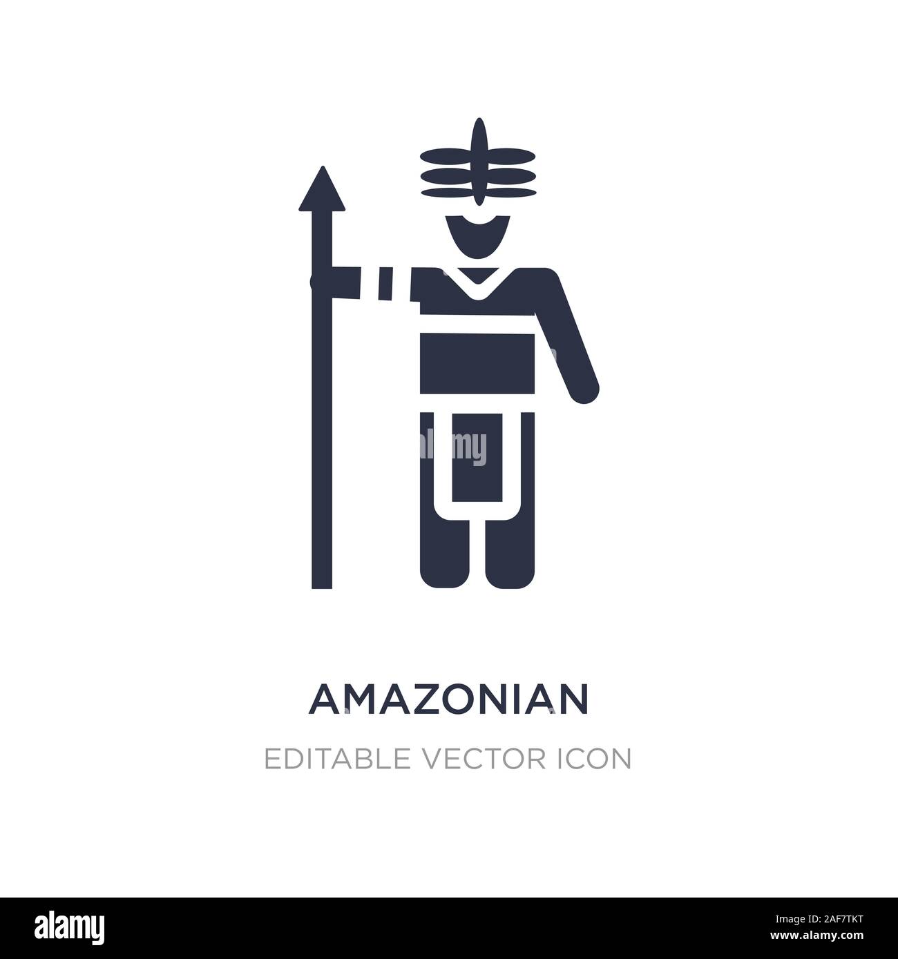 amazonian icon on white background. Simple element illustration from ...