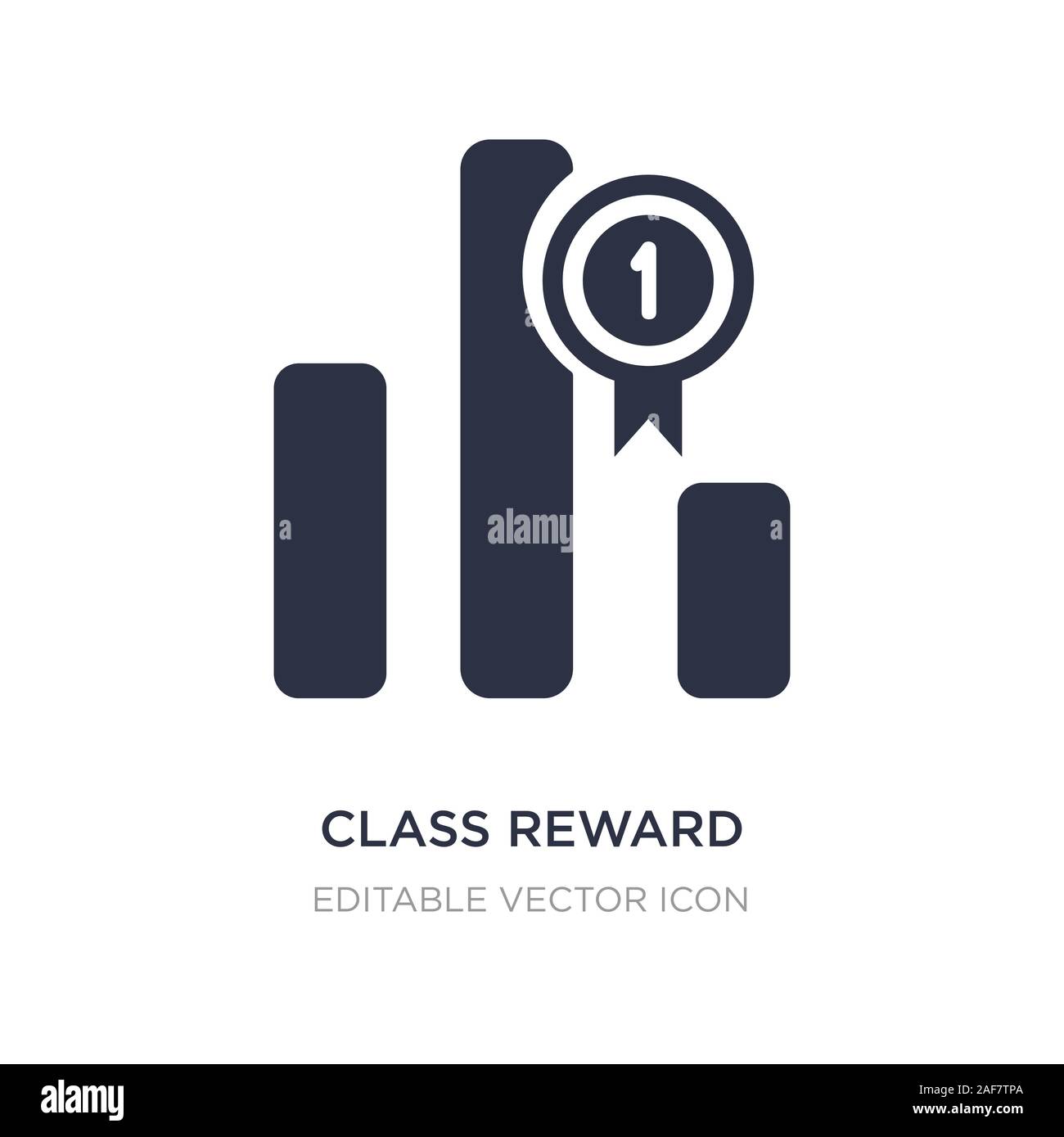 class reward icon on white background. Simple element illustration from ...