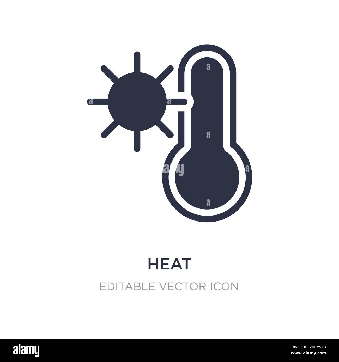 heat icon on white background. Simple element illustration from Signs ...