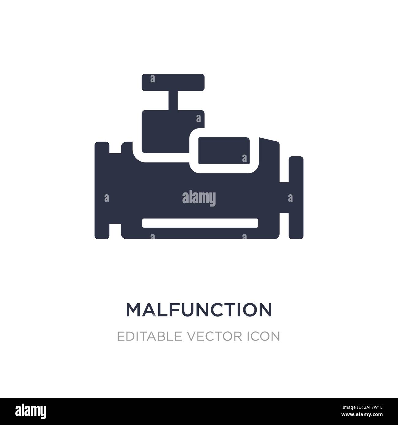 malfunction indicador icon on white background. Simple element ...