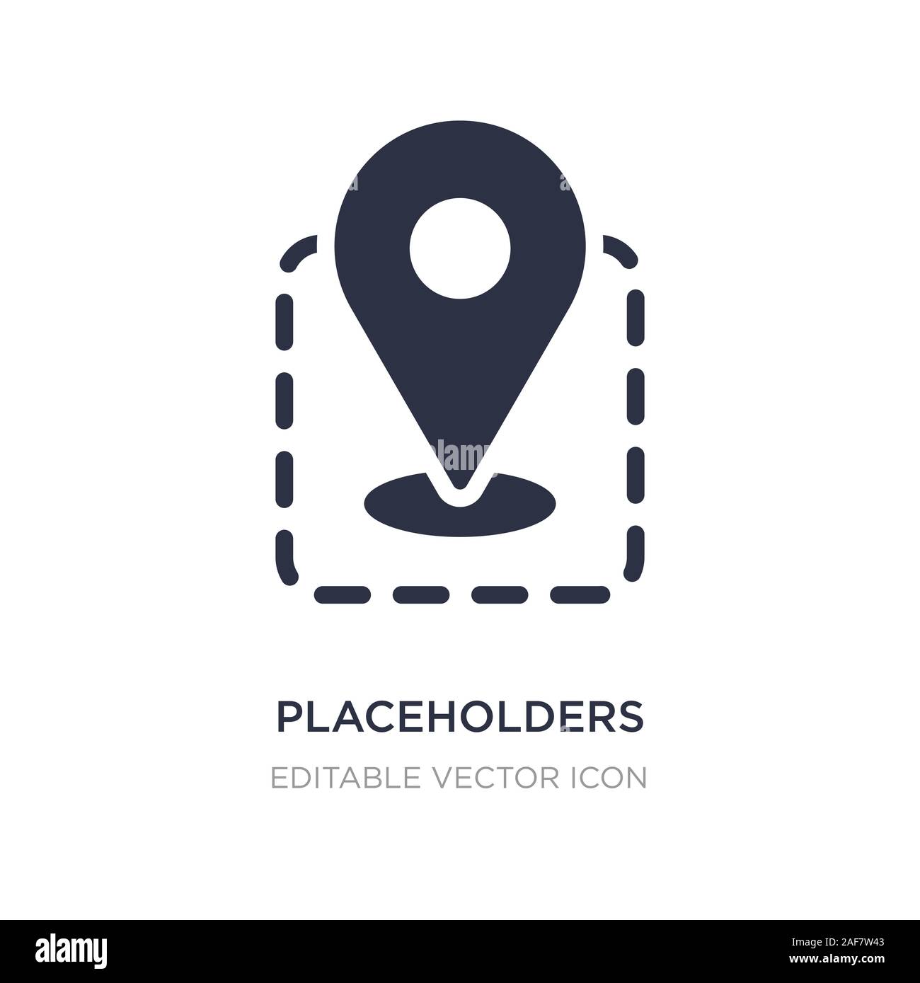 placeholders icon on white background. Simple element illustration from ...