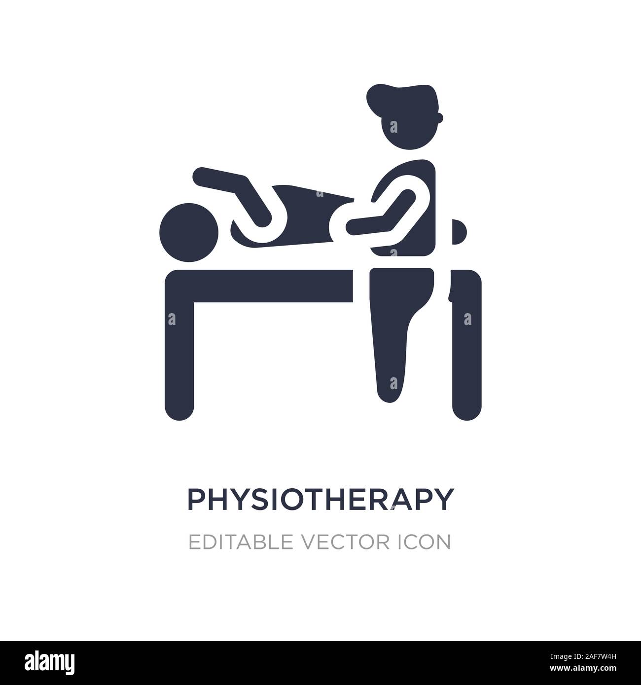 physiotherapy icon on white background. Simple element illustration ...