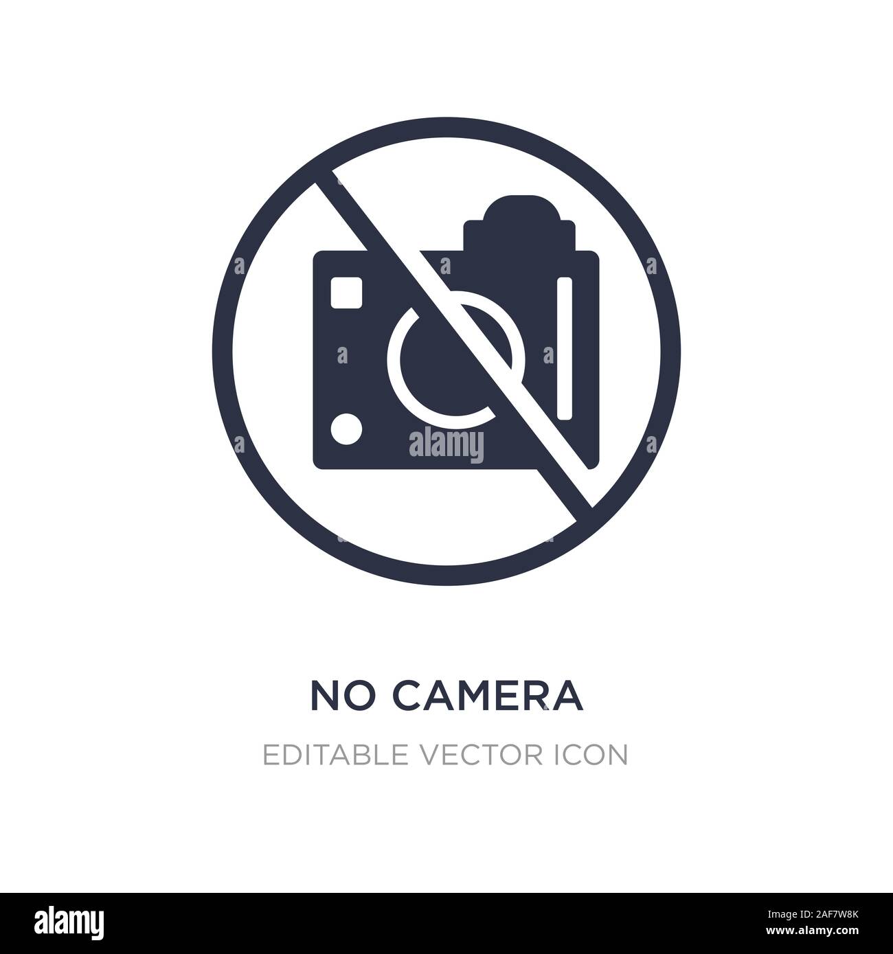 no camera icon on white background. Simple element illustration from ...