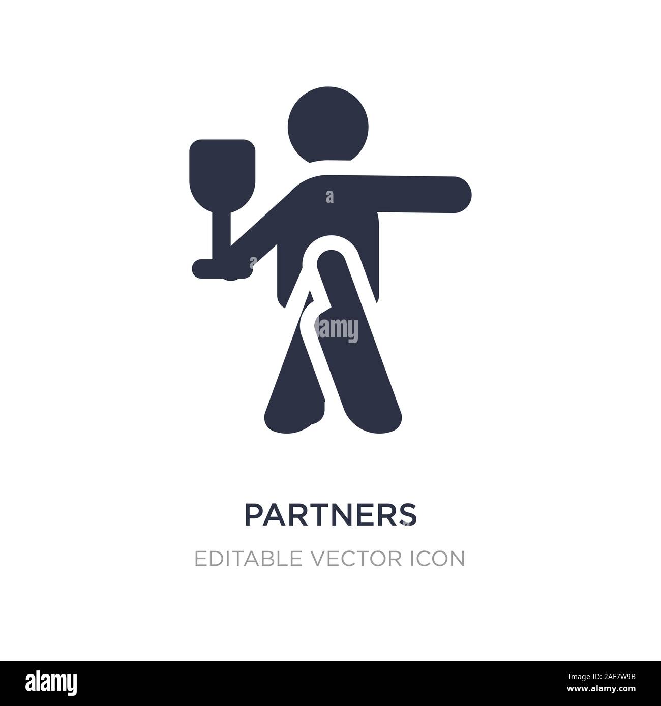 partners claping hands icon on white background. Simple element ...