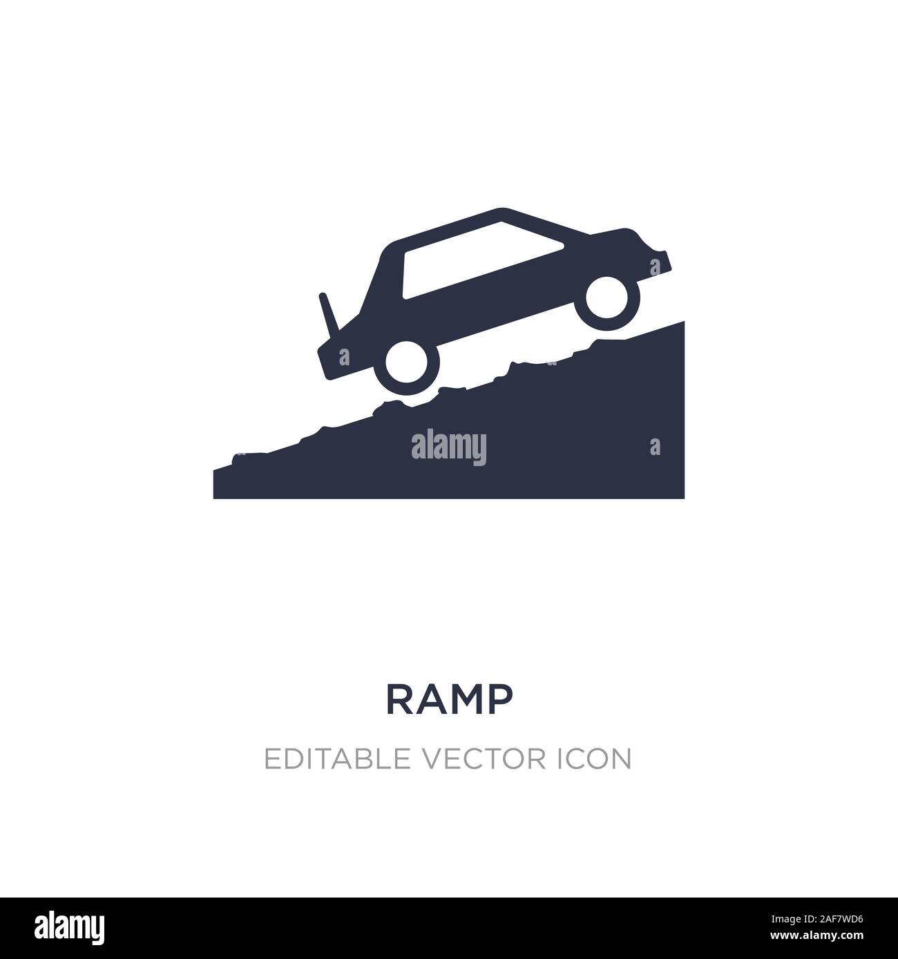 ramp icon on white background. Simple element illustration from Signs ...
