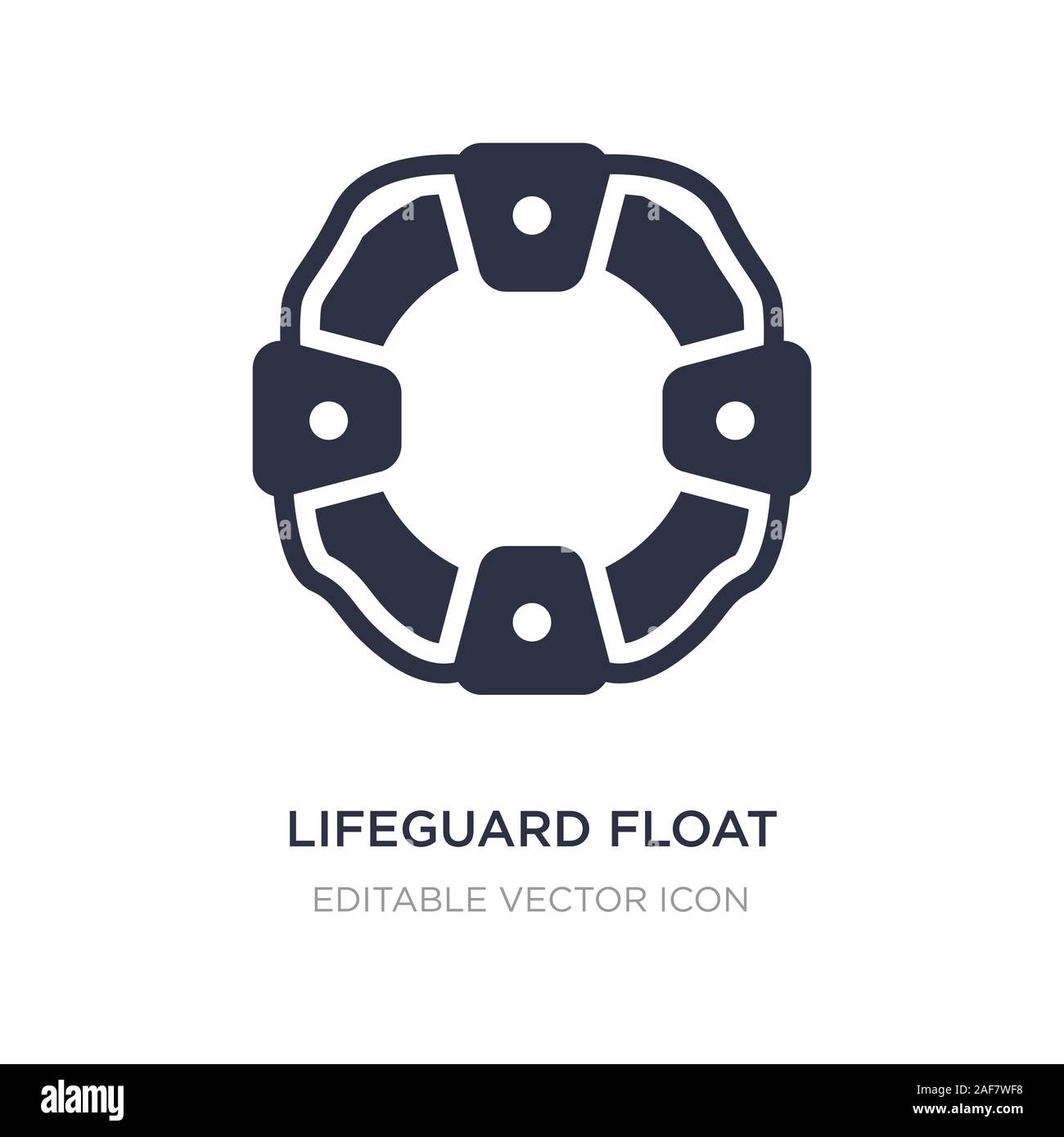 lifeguard float icon on white background. Simple element illustration ...
