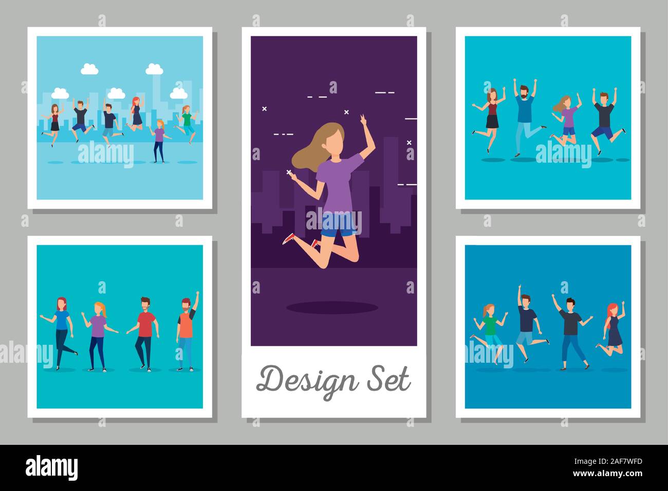 designs set scenes people celebrating Stock Vector Image & Art - Alamy