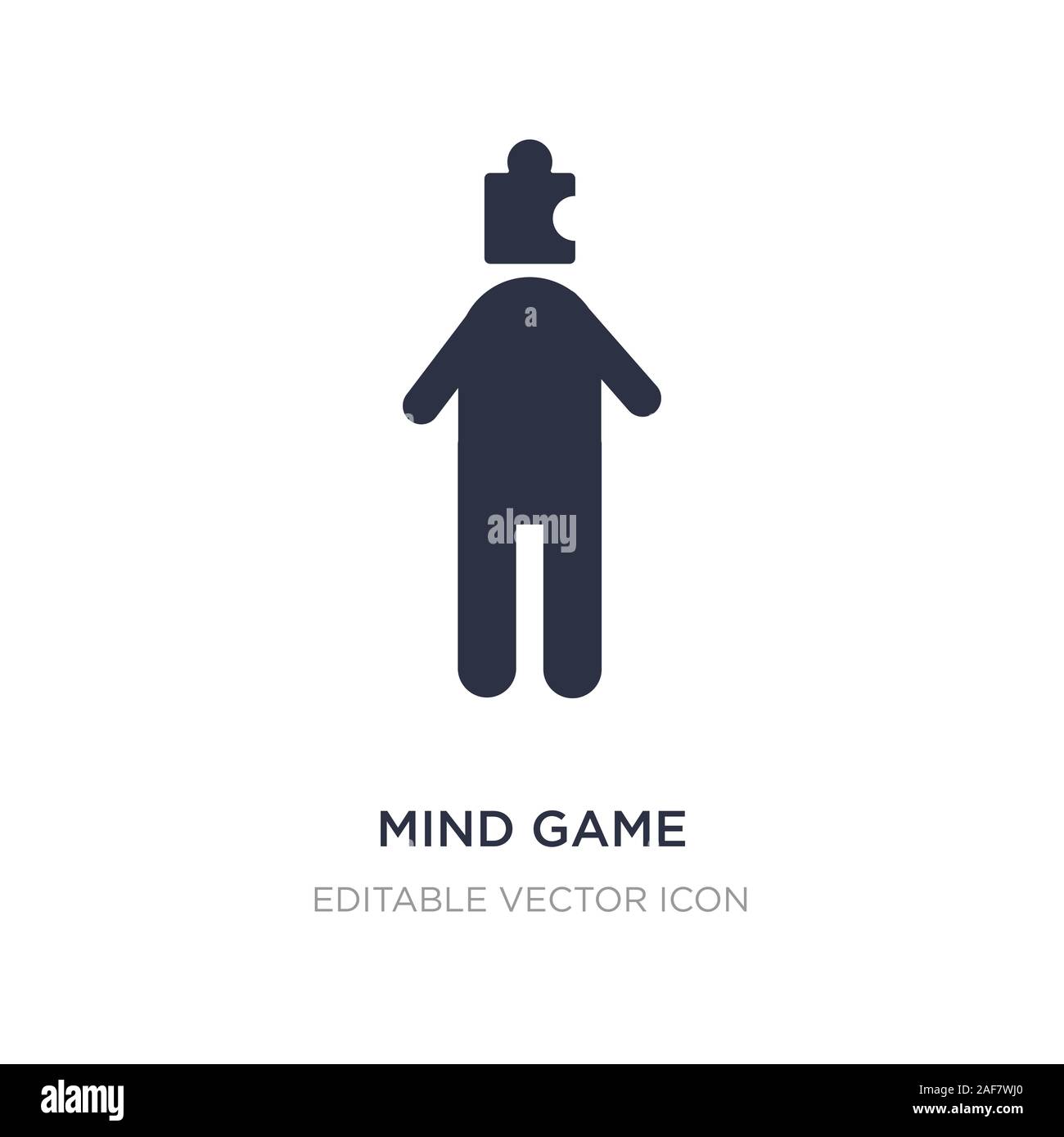 mind game icon on white background. Simple element illustration from ...