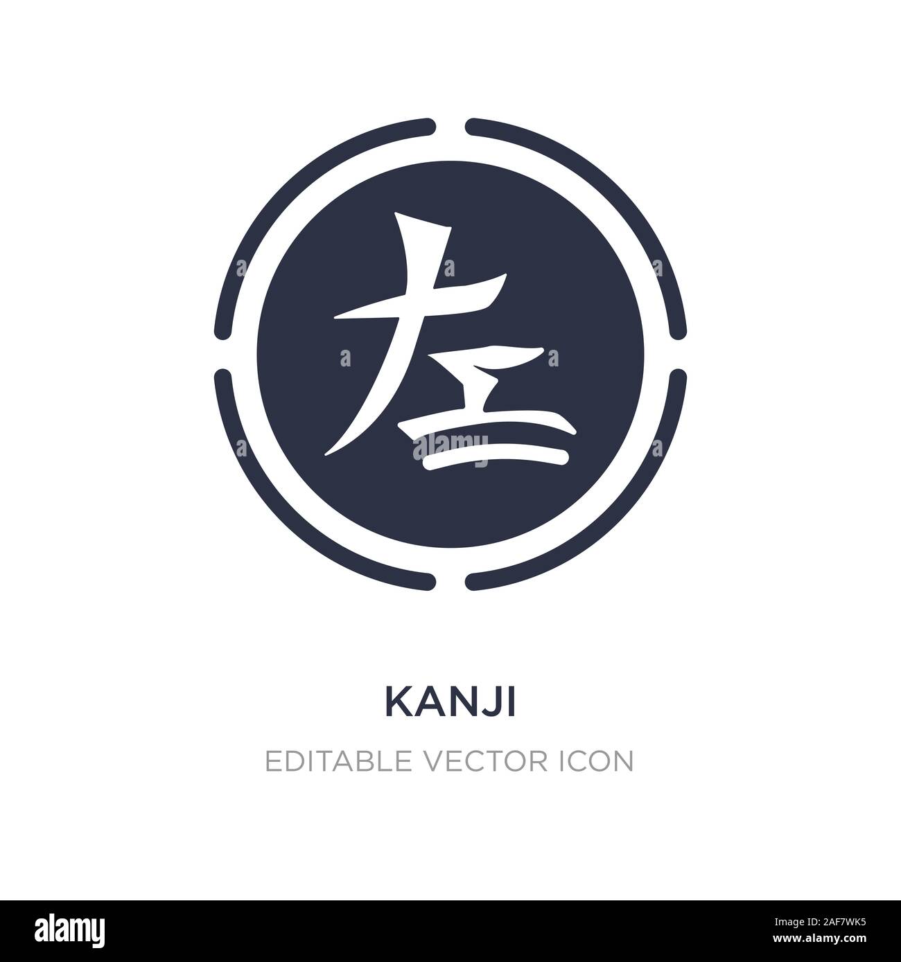 kanji icon on white background. Simple element illustration from Signs ...