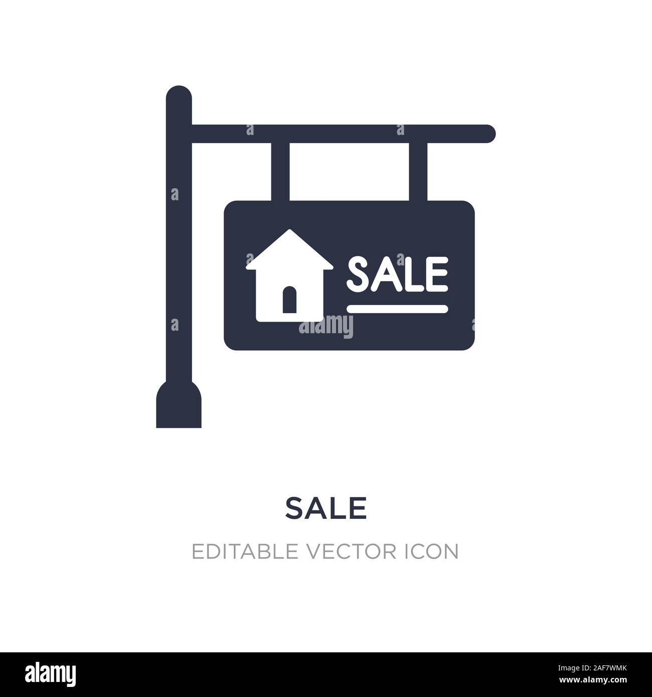 sale icon on white background. Simple element illustration from Signs ...