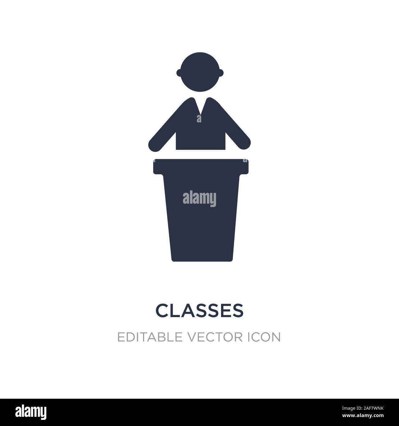 classes icon on white background. Simple element illustration from ...