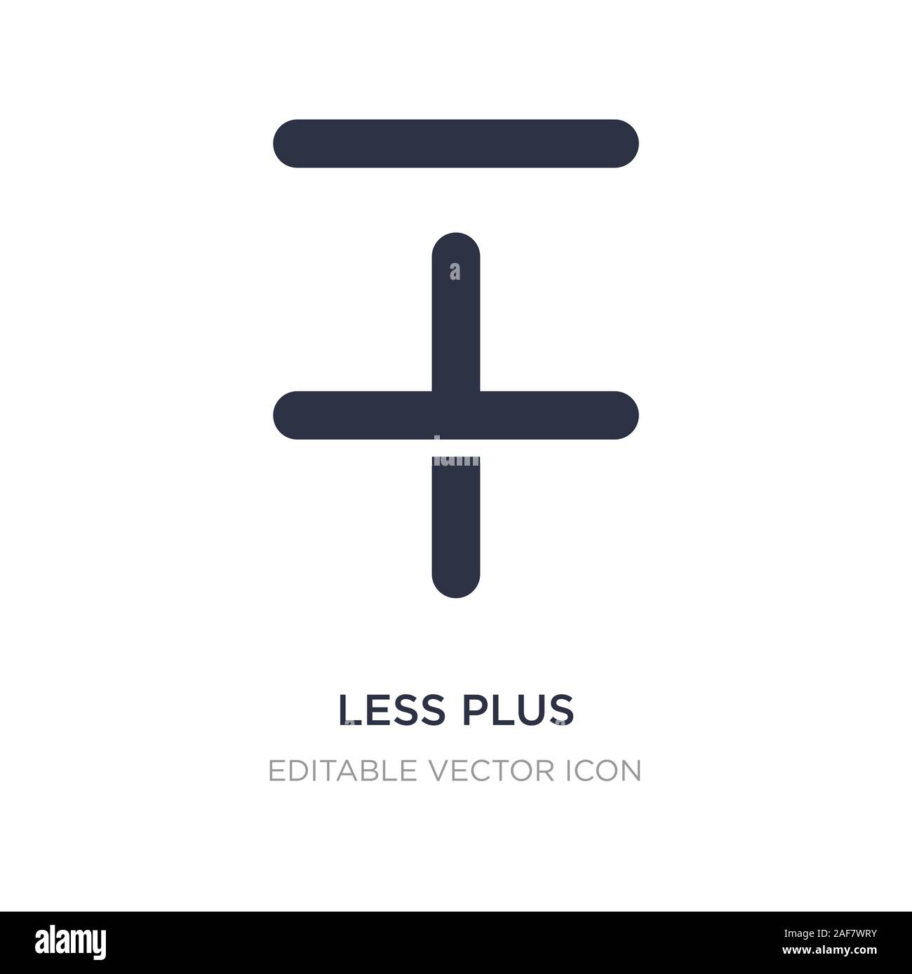 less plus icon on white background. Simple element illustration from ...