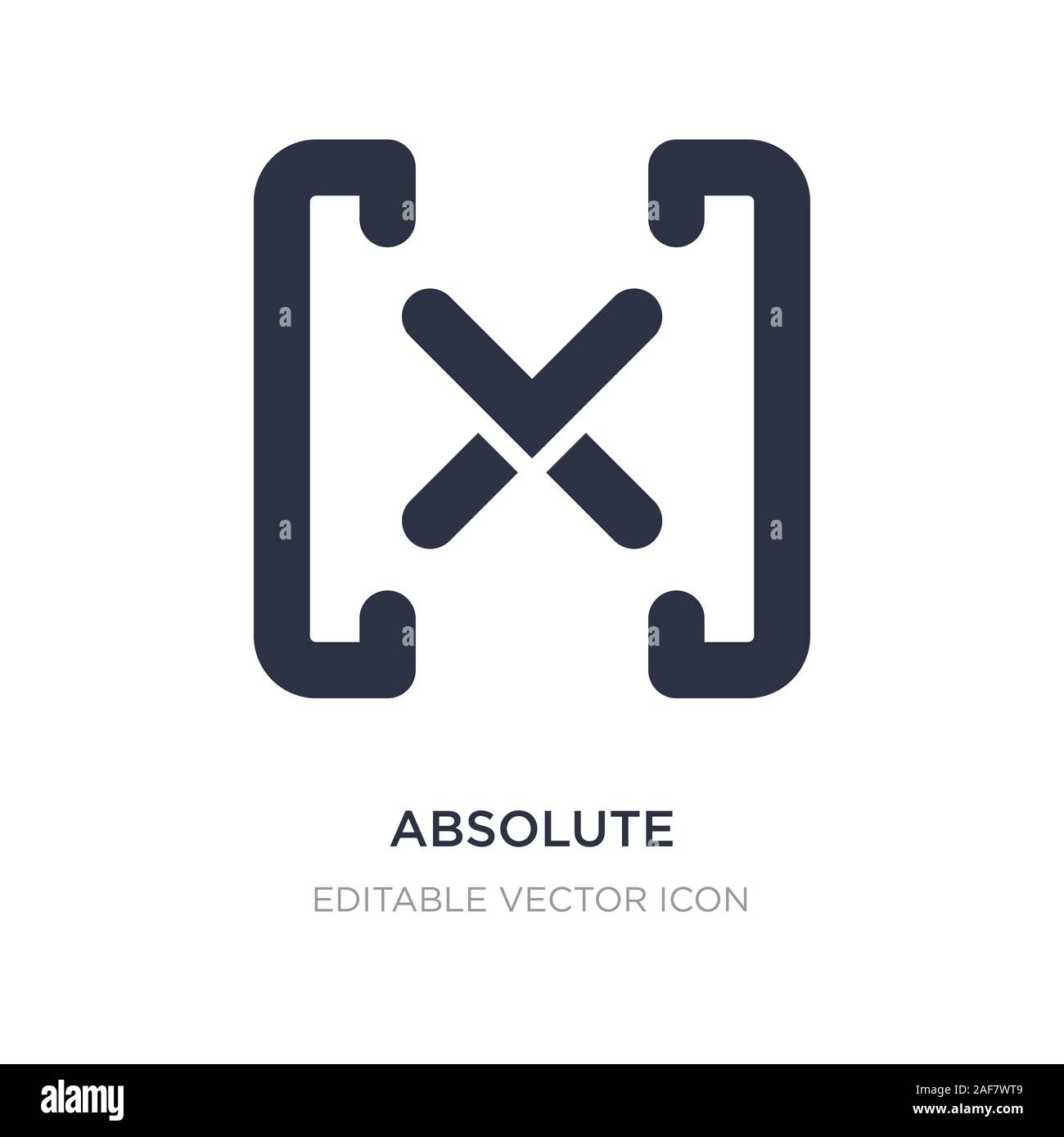 absolute icon on white background. Simple element illustration from ...