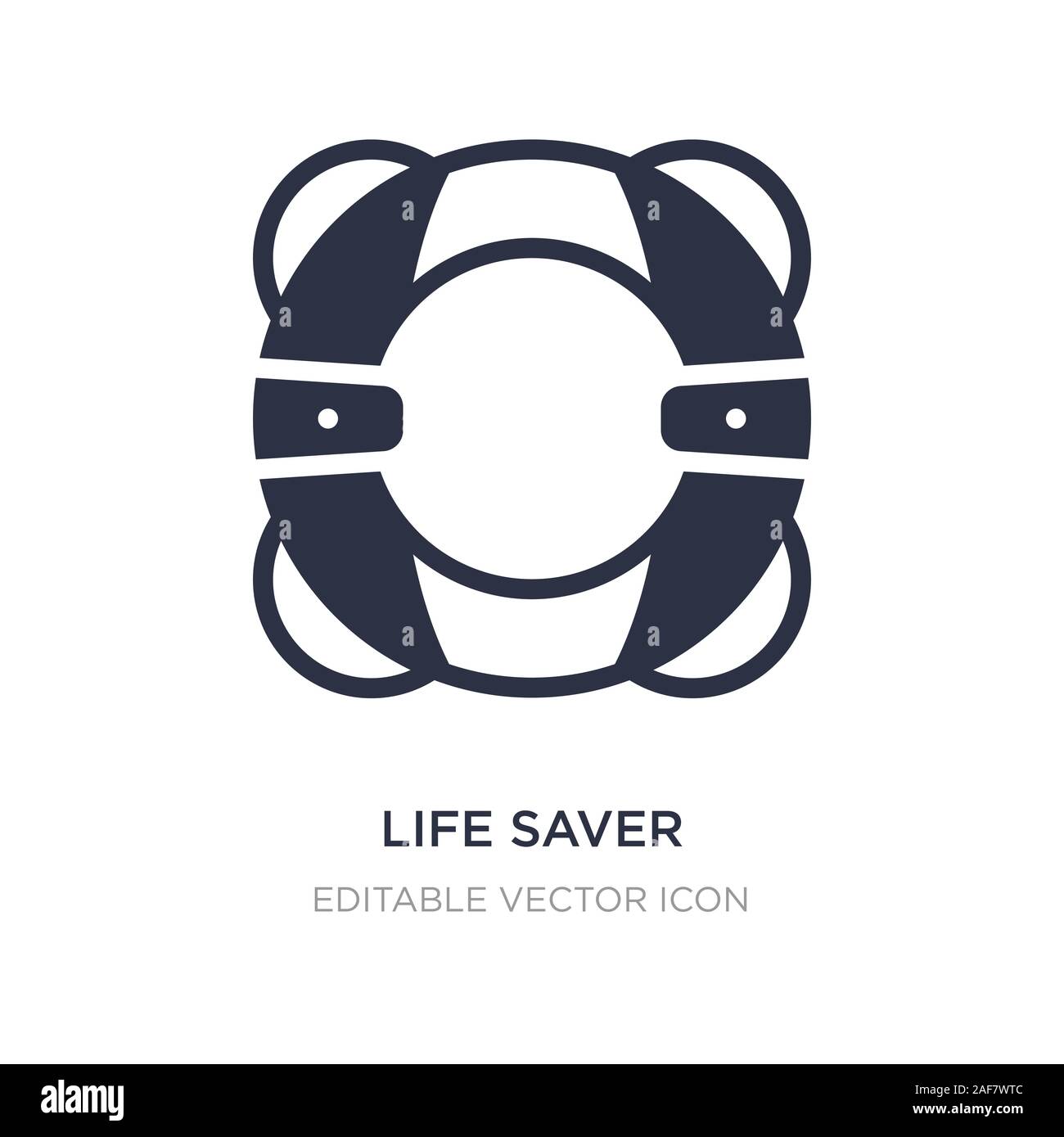 life saver icon on white background. Simple element illustration from ...