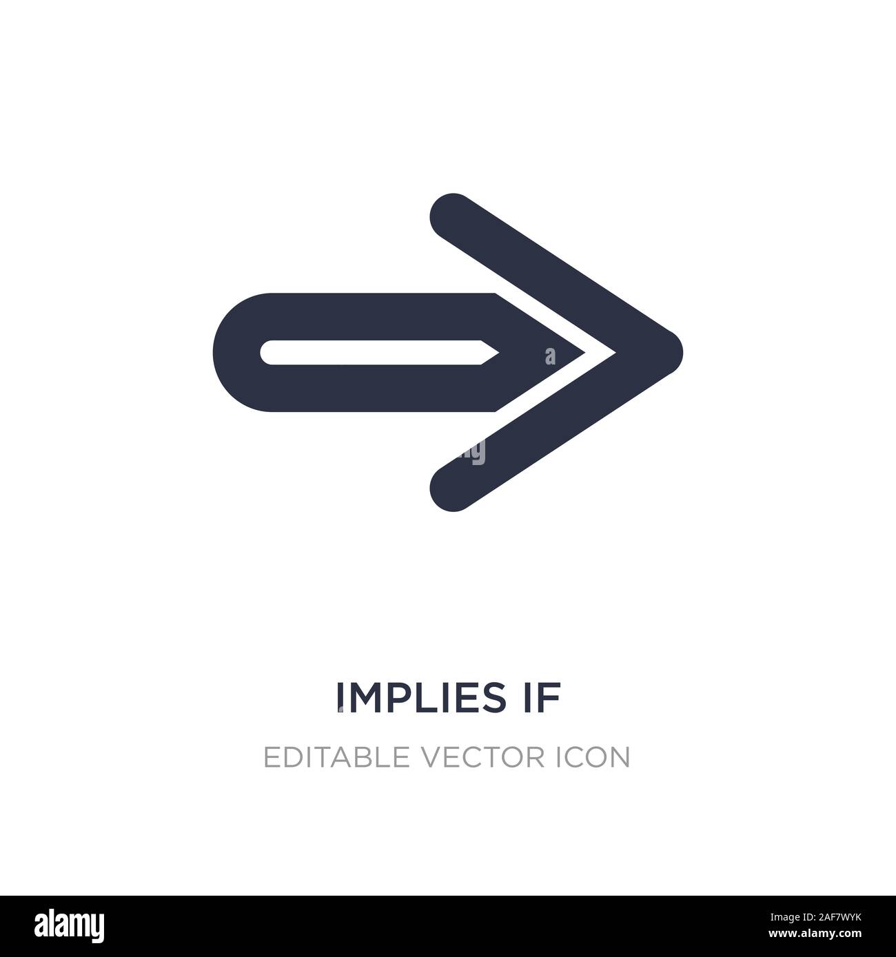 implies if icon on white background. Simple element illustration from ...